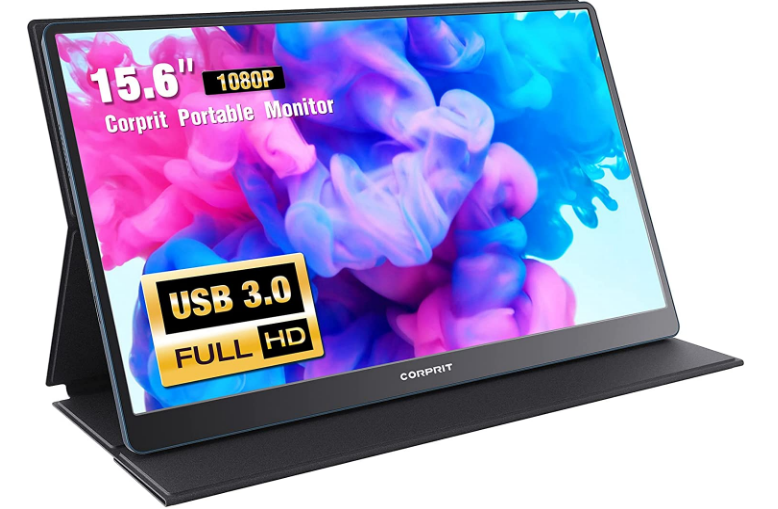 Corprit D157 Tragbarer USB 3.0-Monitor, 15,6-Zoll-Gaming-USB-Zweitbild ...